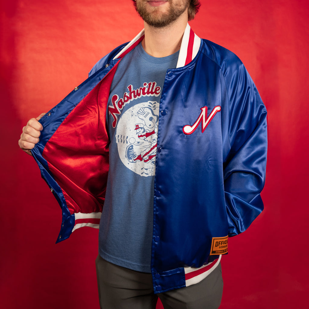[ nashville sounds ] summer satin royal throwback – Official League
